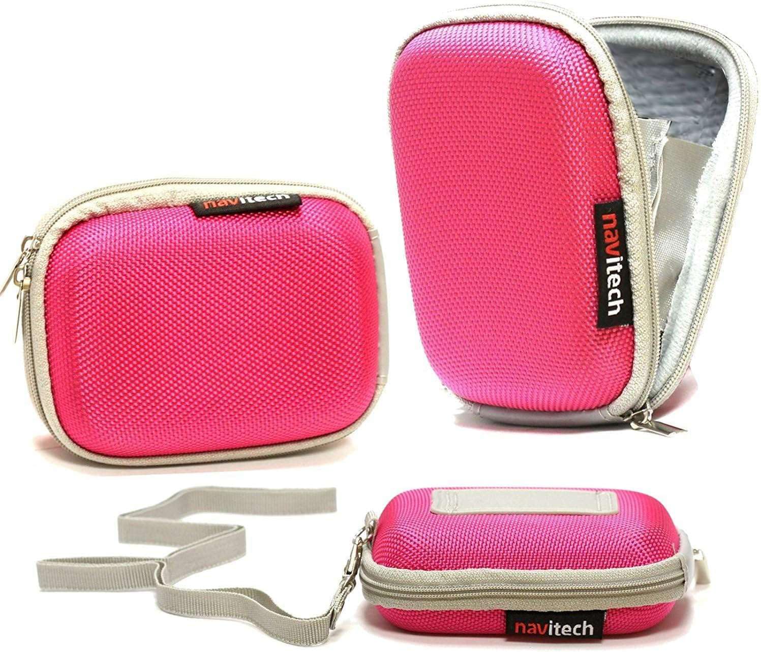 Navitech Pink Shockproof Camera Case Compatible with COZPUZHAT Mini Kids Camera