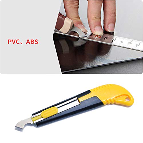 YouU 1pcs Acrylic Cutter and 10 Pcs Blade Set with Mini Box,Multi-Use Cutter with Cutting Blade/1pcs Tungsten Carbide Scribe and Etching Pen(Silver)