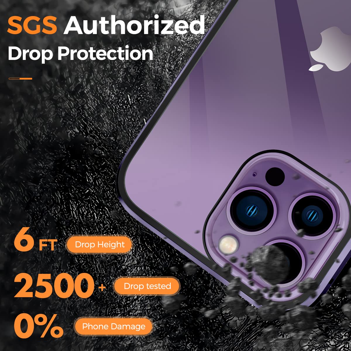[2023 New Safety Lock+Camera Protector] Magnetic Case for iPhone 14 Pro Max,[100% Screen Sensitivity ][Anti-Peeping Screen Protector] Double Sided 9H Glass Privacy Case for iPhone 14 Pro Max