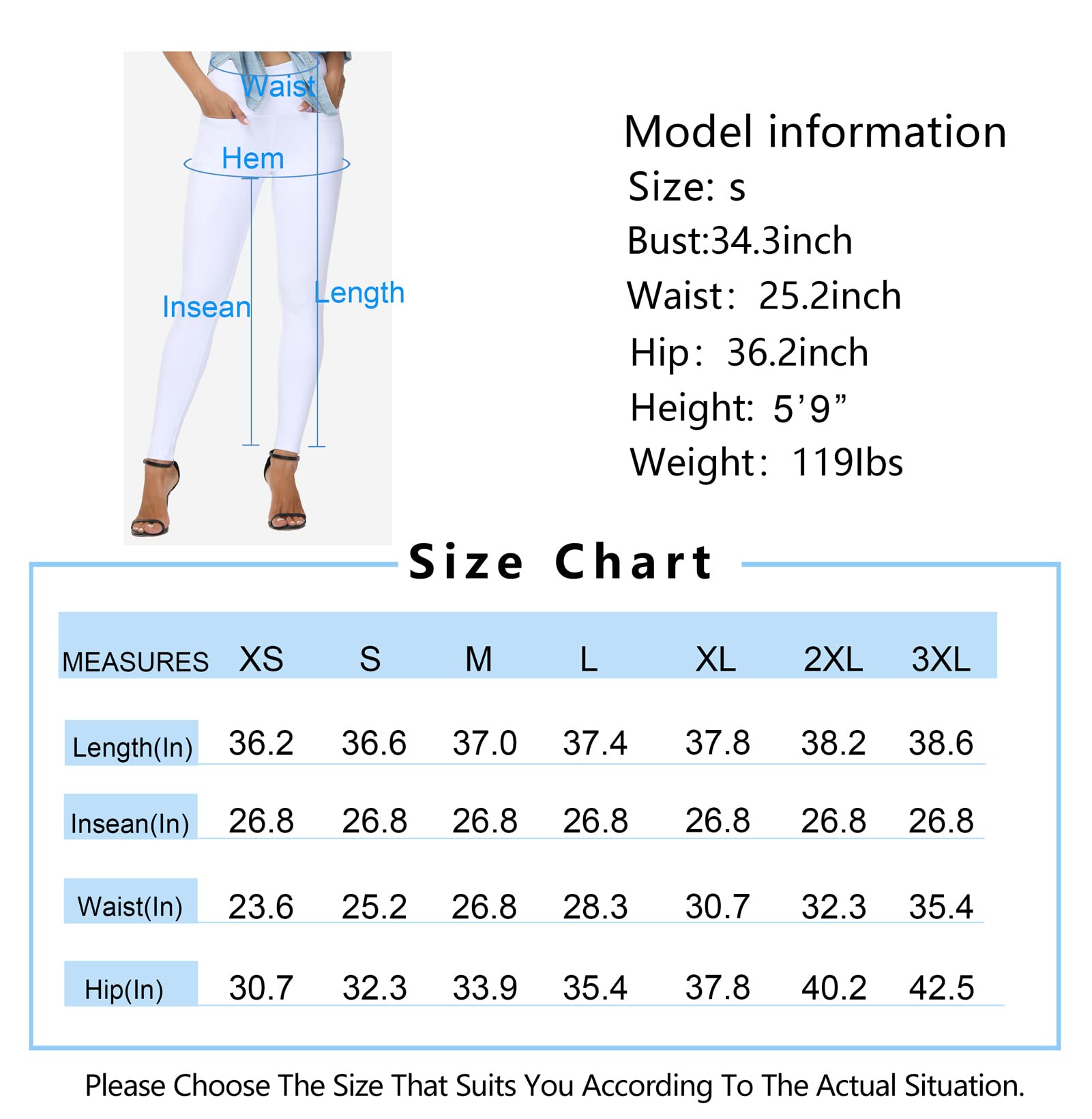 THE GYM PEOPLE Women's Casual Yoga Leggings High Waisted Tummy Control Workout Pants with 4 Pockets(Black, Large)