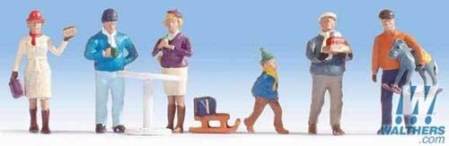 Walthers SceneMaster HO Scale Figures/People Holiday/Christmas Window Shoppers