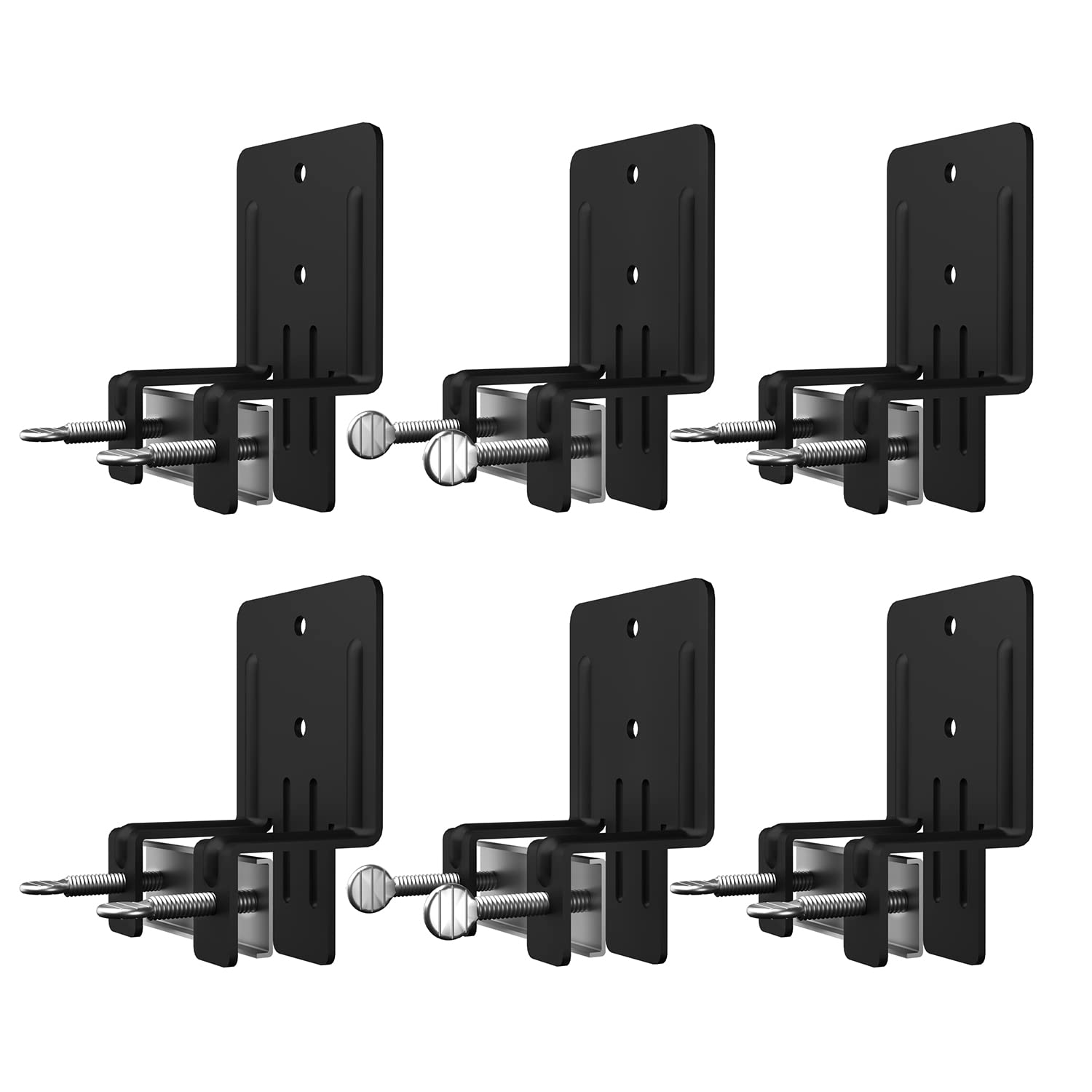 COMASACH 16 Inch Full Bed Frame and 6 Pcs Mattress Gaskets, Heavy Duty Metal Platform Bed Frames with 4500Lbs Steel Slat Support, No Box Spring Needed, Noise Free Non Slip Mattress Foundation, Black