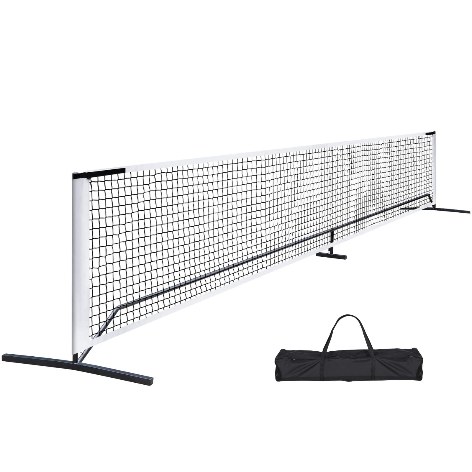 Smartxchoices Portable Pickleball Net System Outdoor 22FT Regulation Size, Pickleball System Metal Frame Net with Carrying Bag for Driveway Backyards