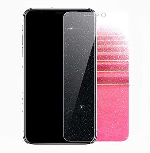 WIRIXSYD 2PCS Glitter Screen Protector suit for iPhone 14 Pro max, Diamond Bling Shiny Sparkling Tempered Glass Suit for iPhone 14 pro max 6.7 Inch