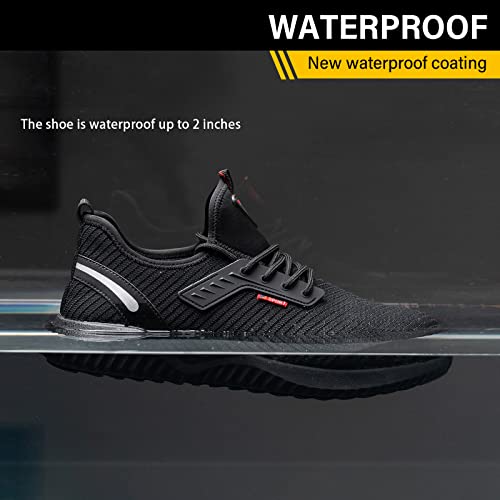 Waterproof Steel Toe Safety Shoe for Men Lightweight Slip Resistant Work Sneaker Comfortable Puncture Proof Indestructible Industrial Construction Zapatos Punta de Acero seguridad para Hombres trabajo