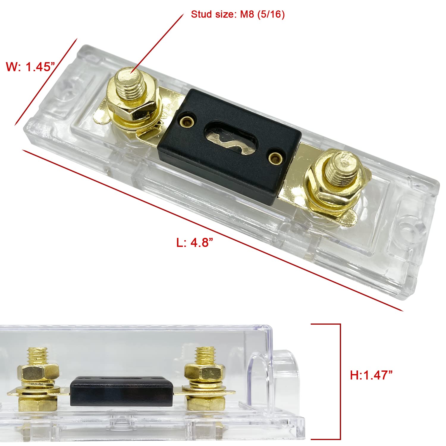 irhapsody 300 AMP ANL Fuse Holder Kit, 3 Pack