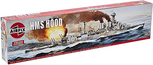 Airfix HMS Hood 1:600 Vintage Classics Military Naval Ship Plastic Model Kit A04202V