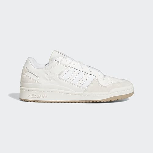 adidas Originals Men's Forum Low Classic Sneaker, Chalk White/Cloud White/White, 9