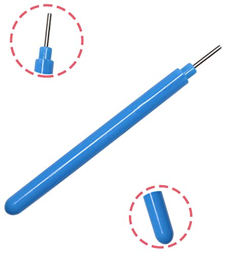 Floranea 4 Pcs Paper Quilling Tools Slotted Kit Rolling Curling Quilling Needle Pen Rose Blue for Art Craft DIY Paper Cardmaking Project (4 pcs)