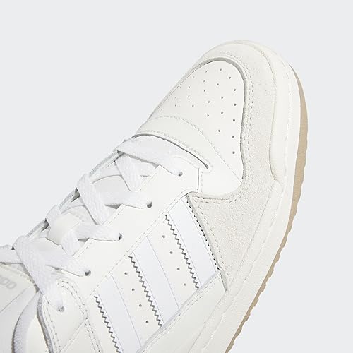 adidas Originals Men's Forum Low Classic Sneaker, Chalk White/Cloud White/White, 9