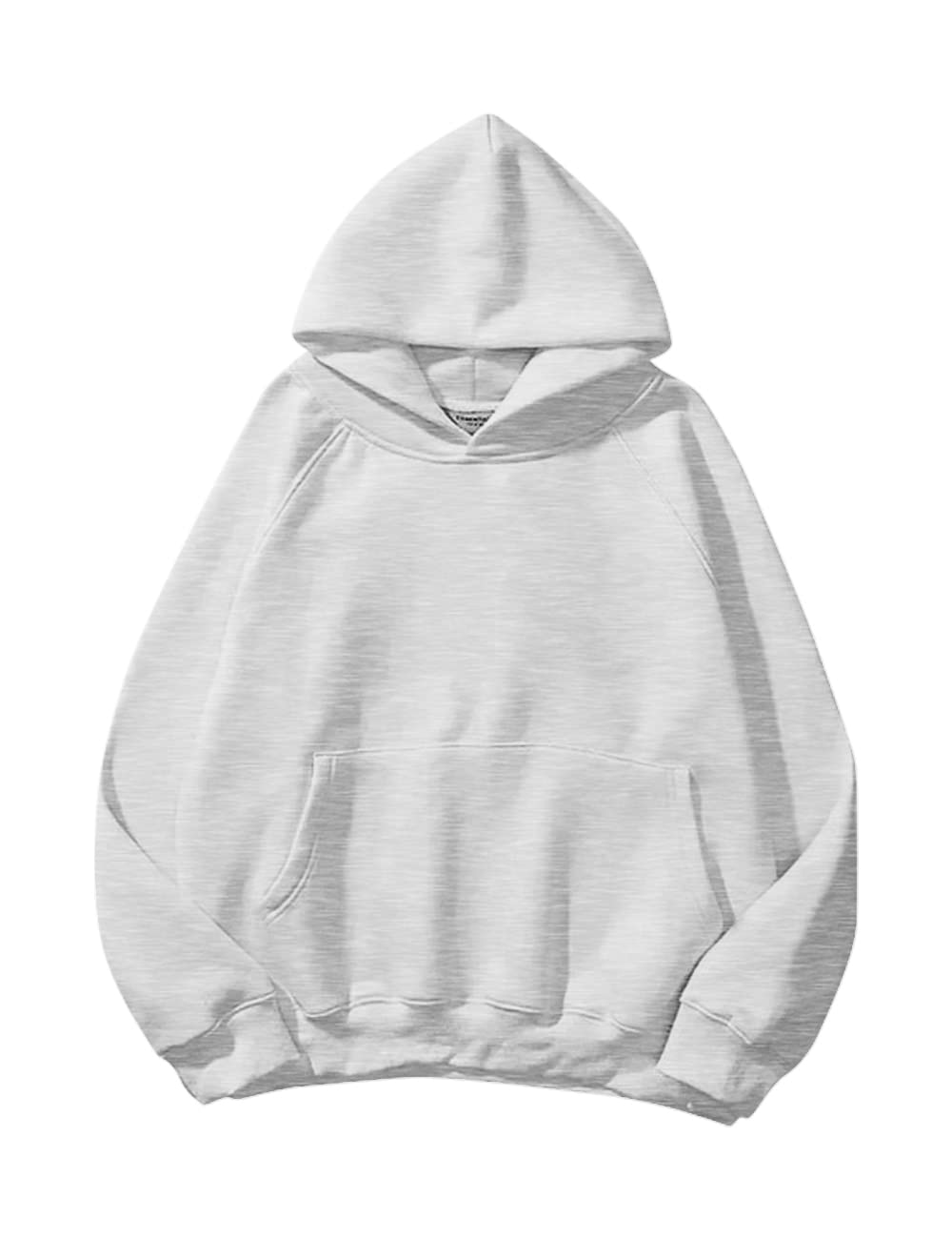 Hatant Men Hoodie No String Pullover Fleece Hoodies for Men Casual Hoodies with Kangaroo Pocket Winter Plush Cotton Blend Sports Hooded For Men Fleece Oversize Tops HH-S B-gray