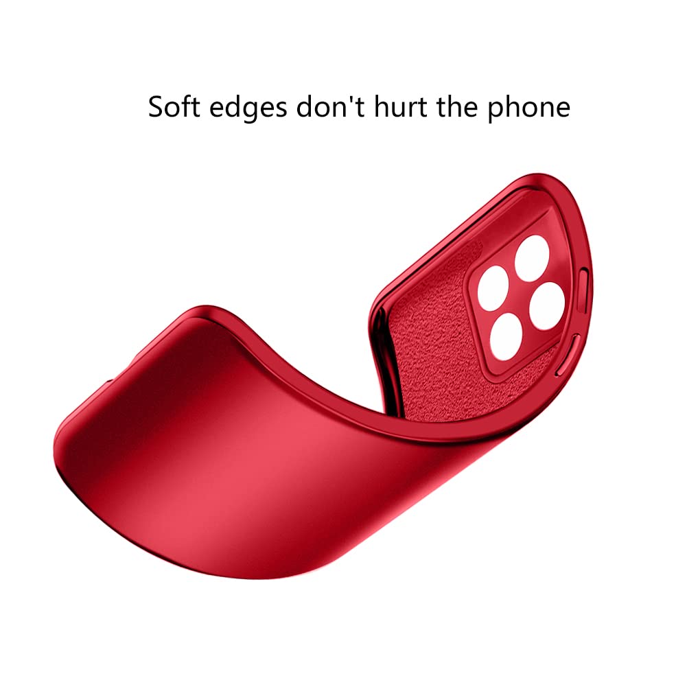 Bastmei for OnePlus 10 Pro Case 5G(2022)【Non-Slip Matte Finish】 Cover with Soft TPU Screen & Camera Protection Velvety-Soft Lining Shock-Absorbing for OnePlus 10 Pro 5G (Red)