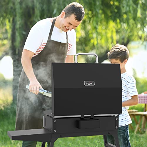 New Upgraded Hinged Lid with Grill Cover for Blackstone 22 inch Tabletop Griddle, Griddle Hood Lid with Waterproof Grill Cover for 22" Blackstone Grill