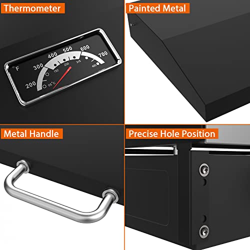 New Upgraded Hinged Lid with Grill Cover for Blackstone 22 inch Tabletop Griddle, Griddle Hood Lid with Waterproof Grill Cover for 22" Blackstone Grill