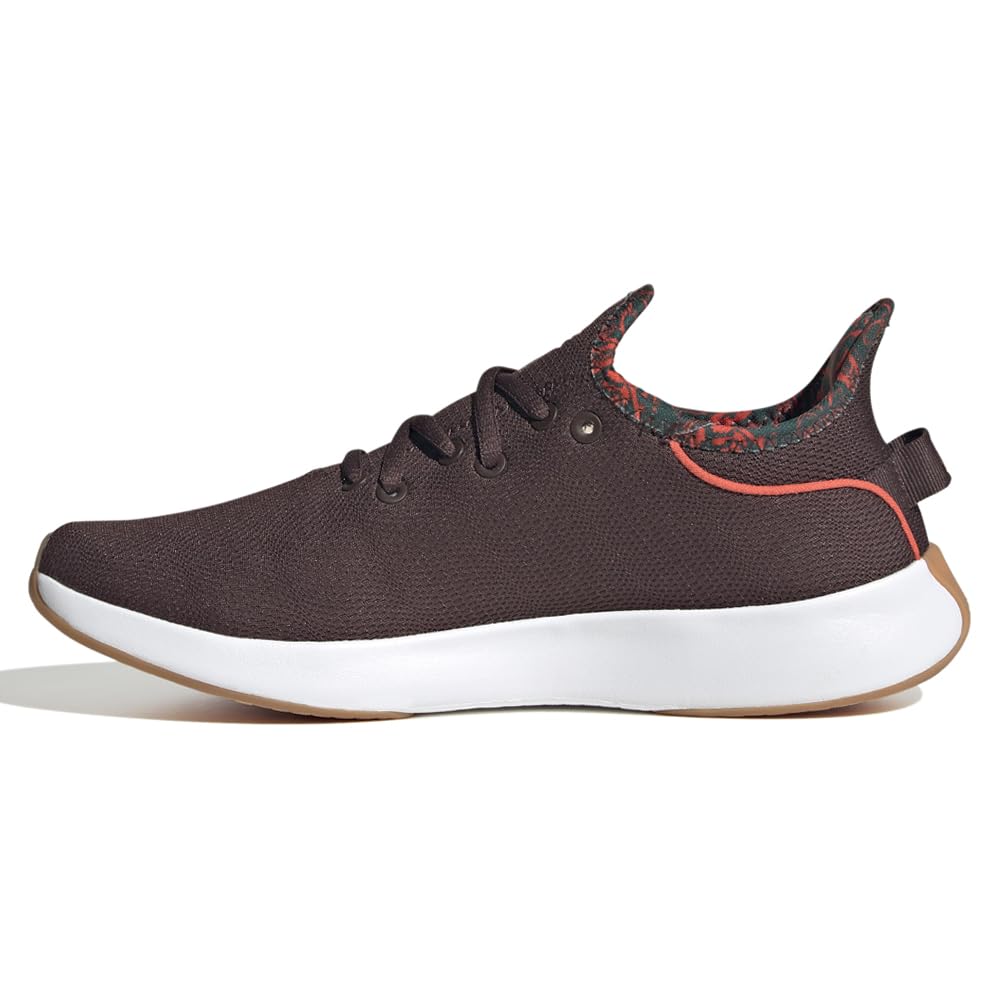 adidas Women's Cloudfoam Pure Sportswear Sneakers, Shadow Brown/Shadow Brown/Gum, 6