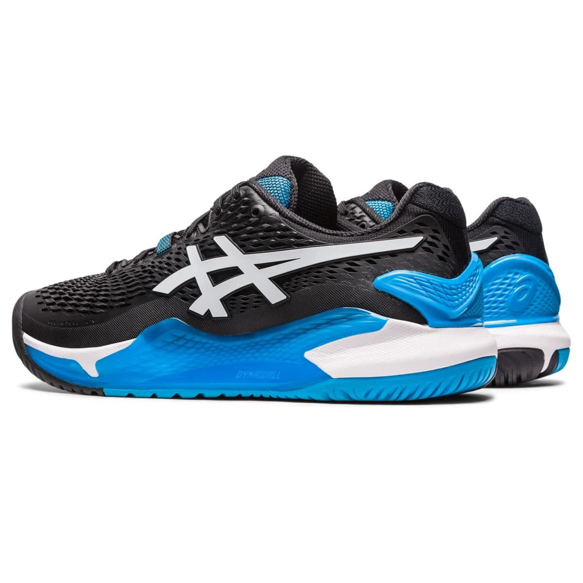 ASICS Men's Gel-Resolution 9 Tennis Shoes, 8, Black/White