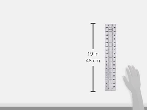 Fiskars 3x18 Inch Acrylic Ruler (187640-1001)
