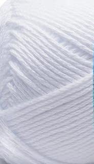 Lion Brand Yarn - 24/7 Cotton - 6 Skeins with Needle Gauge - Christmas Holiday #1 (Grass, Red, & White)