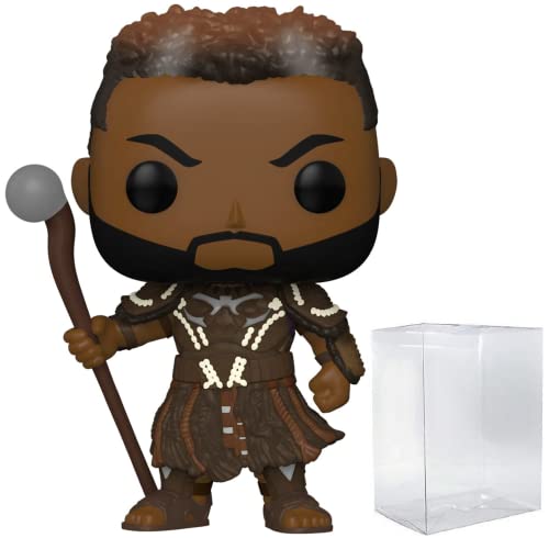 POP Marvel: Black Panther: Wakanda Forever - M'Baku Funko Vinyl Figure (Bundled with Compatible Box Protector Case), Multicolored, 3.75 inches