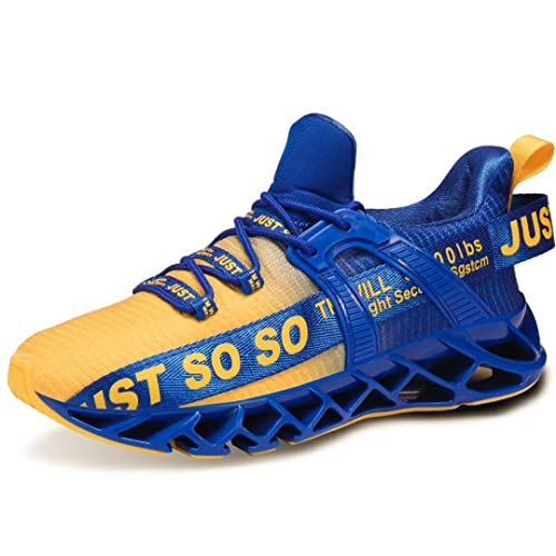 UMYOGO Mens Fashion Sneakers Walking Breathable Non Slip Gym Running Tennis Shoes