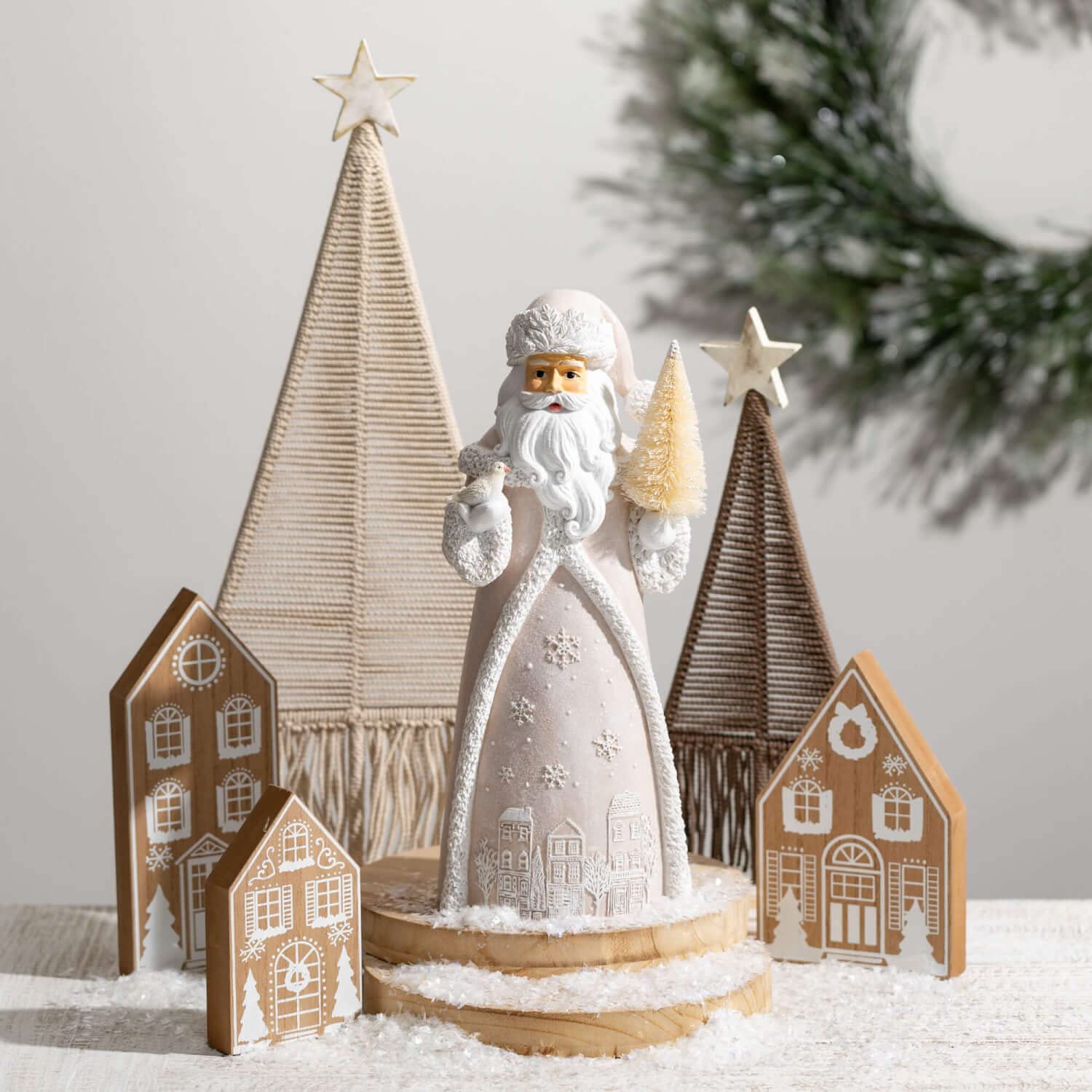 Sullivans Wood Holiday Village Shelf Sitters Set of 3