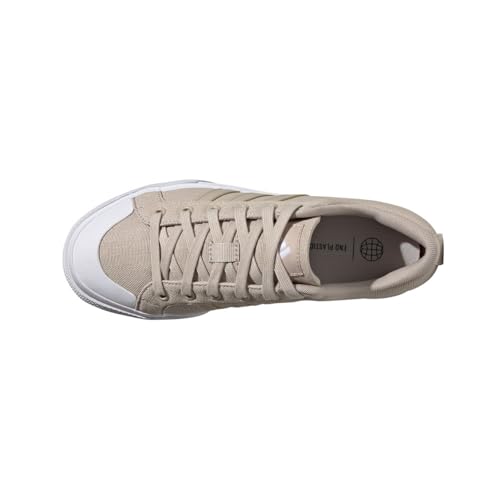 adidas Women's Bravada 2.0 Platform Shoe Skate, Wonder Beige/Wonder Beige/White, 7