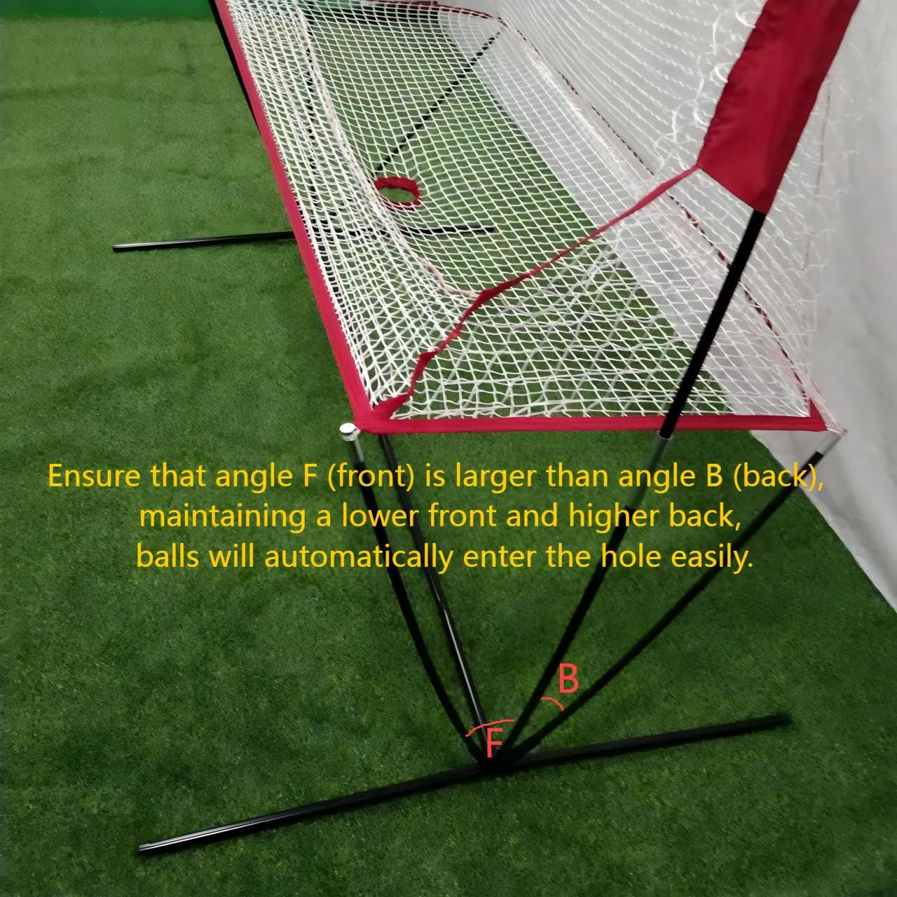 Nets for Tennis Ball Machine(10lb) Ball Recycling Nets Also for Pickleball and Cricket(Diameter<2.95in),Portable and Easy to disassemble;Solo Practice Tennis Indoor&Outdoor(New)
