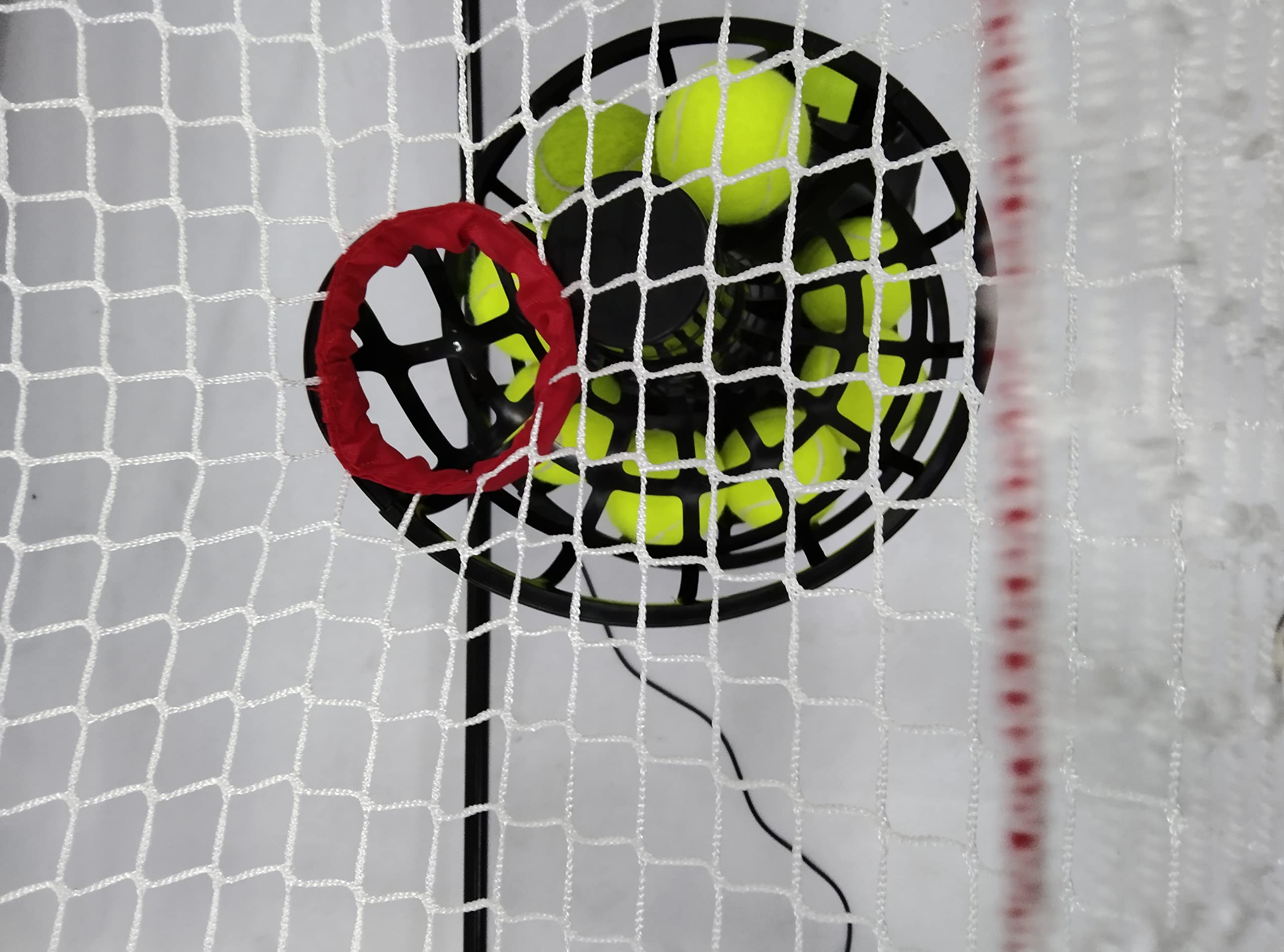 Nets for Tennis Ball Machine(10lb) Ball Recycling Nets Also for Pickleball and Cricket(Diameter<2.95in),Portable and Easy to disassemble;Solo Practice Tennis Indoor&Outdoor(New)