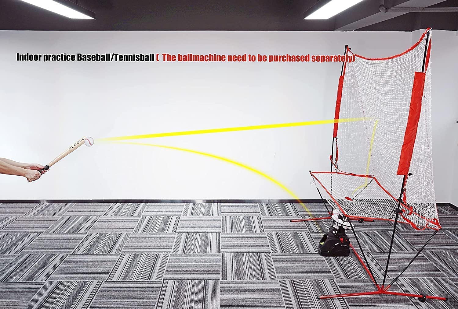 Nets for Tennis Ball Machine(10lb) Ball Recycling Nets Also for Pickleball and Cricket(Diameter<2.95in),Portable and Easy to disassemble;Solo Practice Tennis Indoor&Outdoor(New)