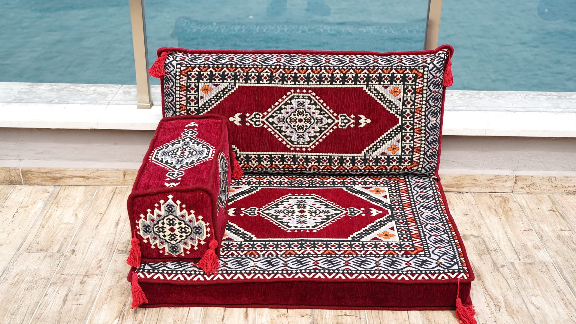 Arabic Living Room, Moroccan Home Decor, Floor Cushion, Arabic Floor Couch, Turkish Floor Sofa, Ethnic Sofa, Arabic Sofa Seating