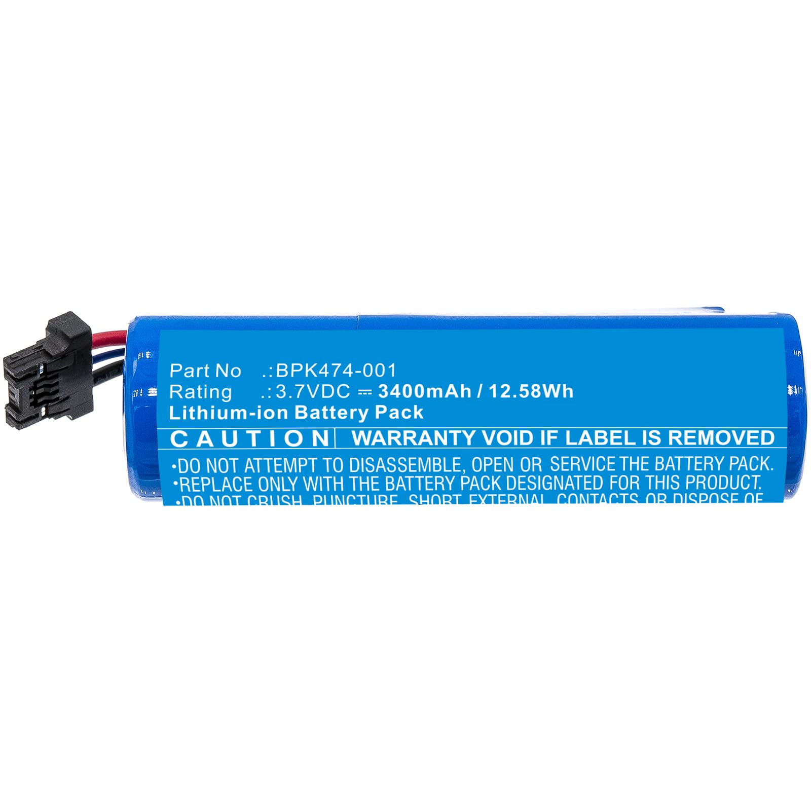 Synergy Digital Credit Card Reader Battery, Compatible with VeriFone V240m Plus Credit Card Reader, (Li-ion, 3.7V, 3400mAh) Ultra High Capacity, Replacement for VeriFone BPK474-001 Battery
