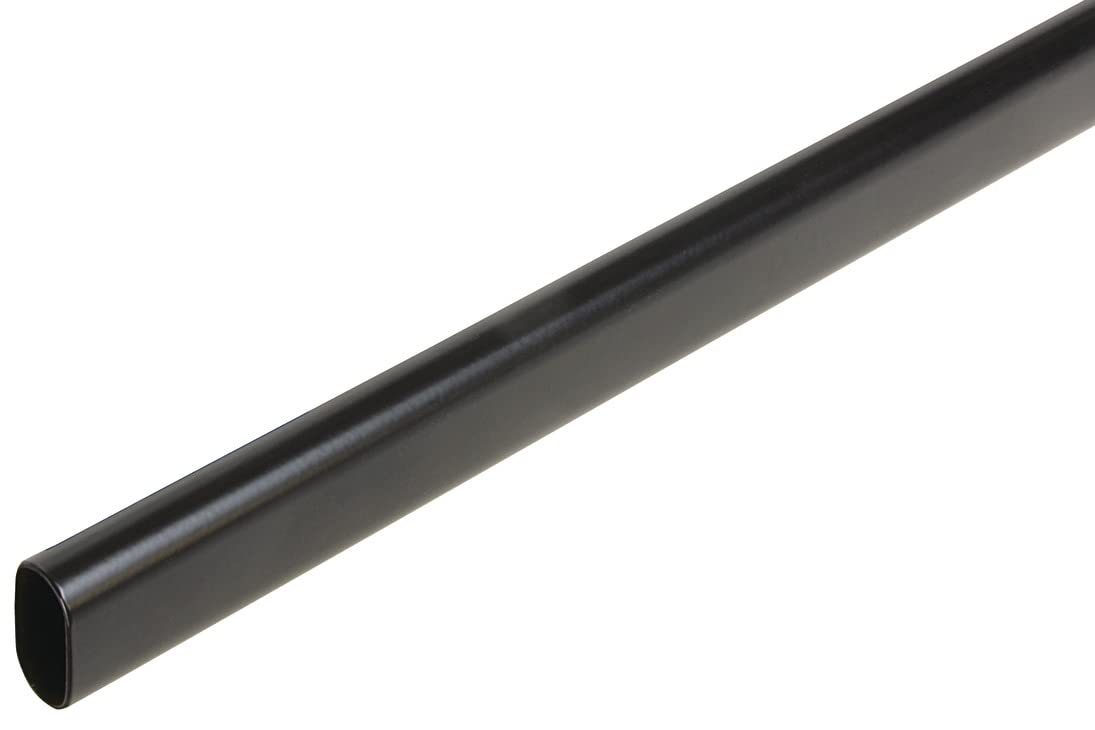 Oval Closet Rod CUSTOM CUT TO SIZE. Up to 92 inches long! Choose Finish. Includes End Supports.