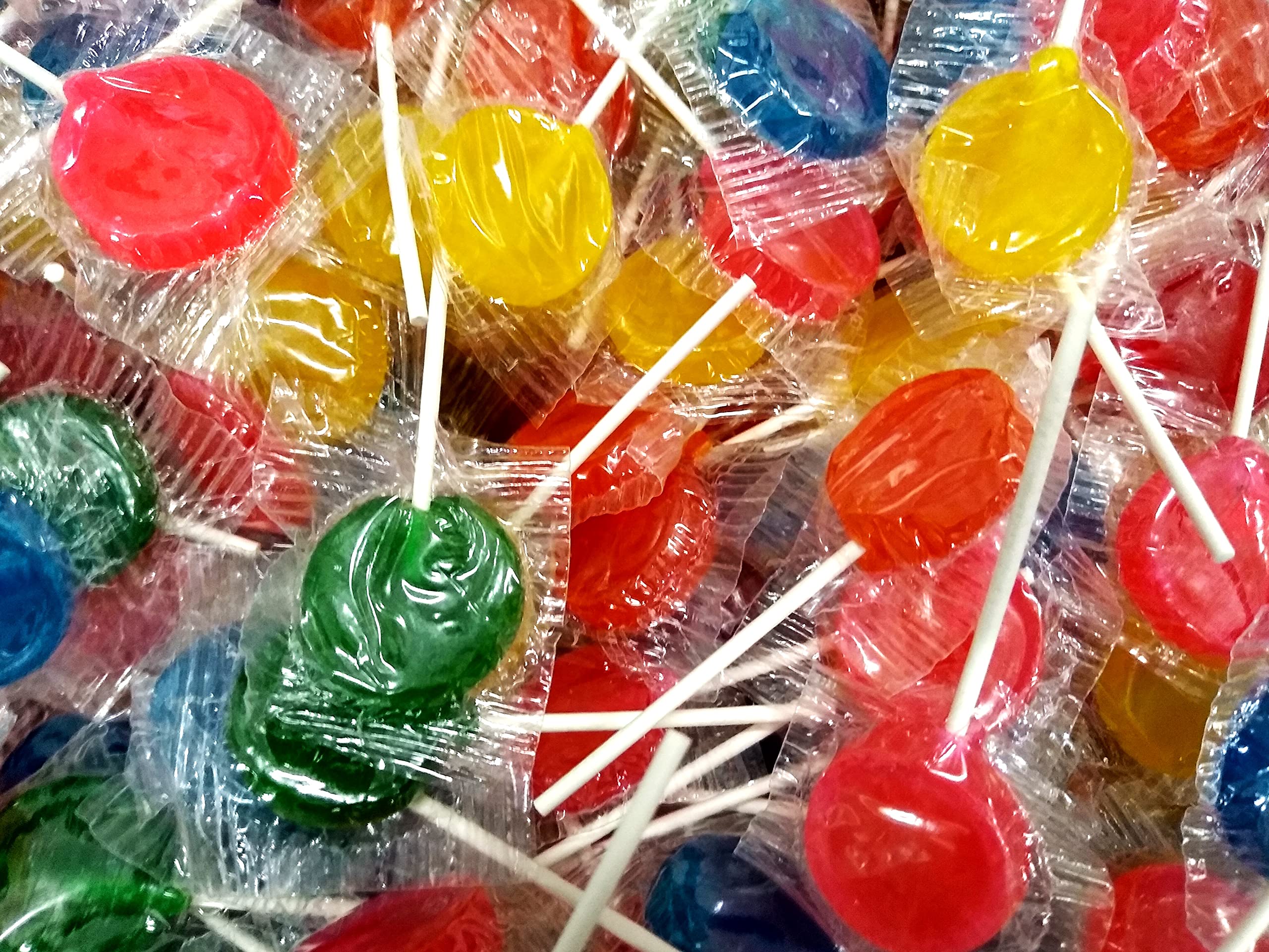 Assorted Fruit Beauty Pops - 2 lbs of Fresh Cherry Strawberry Lemon Lime Orange Grape Berry Root Beer Lollipops