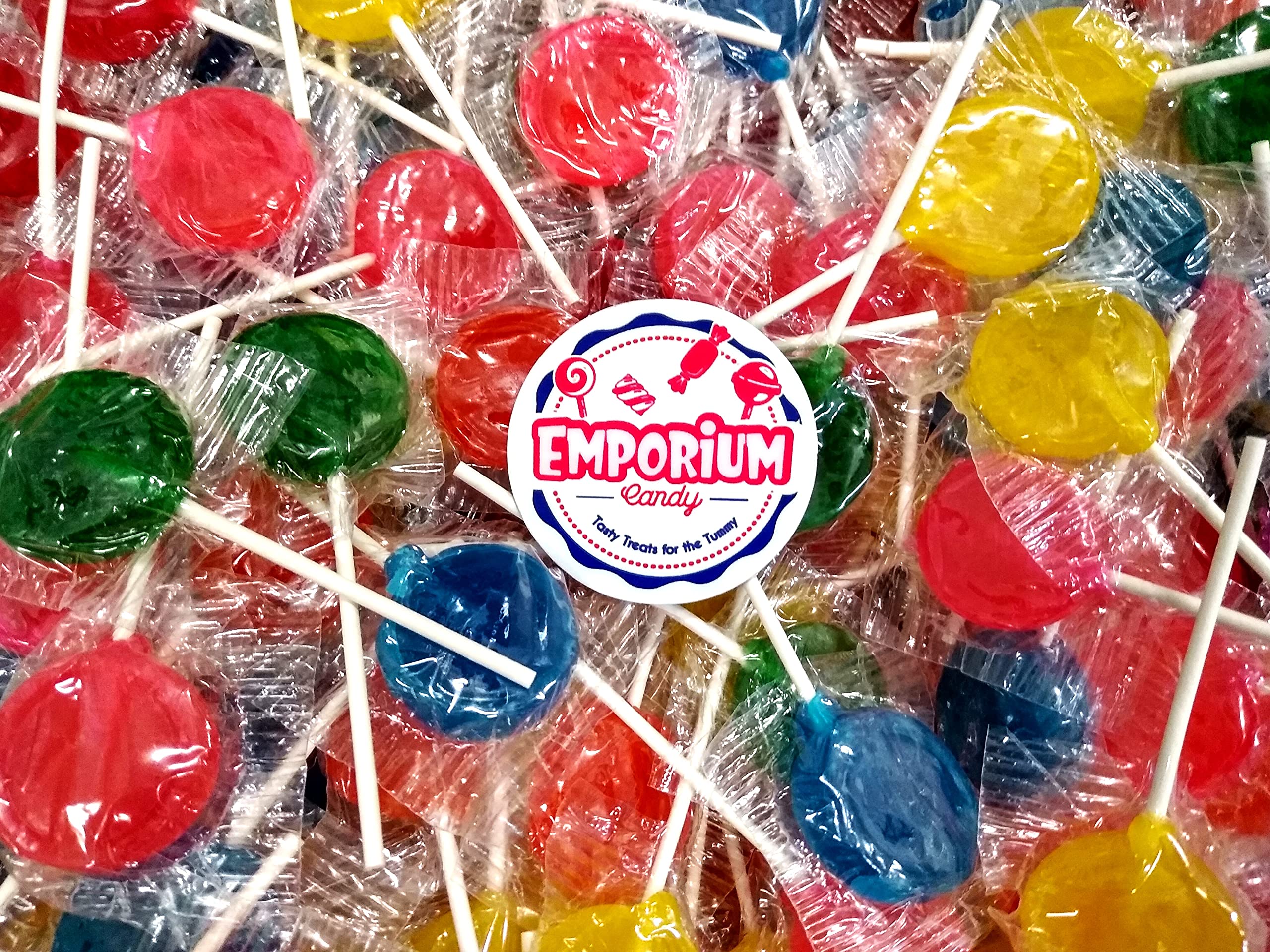 Assorted Fruit Beauty Pops - 2 lbs of Fresh Cherry Strawberry Lemon Lime Orange Grape Berry Root Beer Lollipops