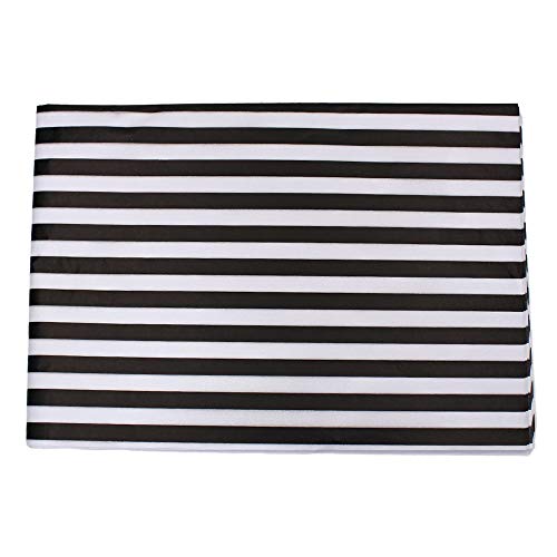 Md trade Stripes Tissue Paper Stripes Wrapping Paper, Black and White, 28 Inch by 20 Inch, 30 Sheets