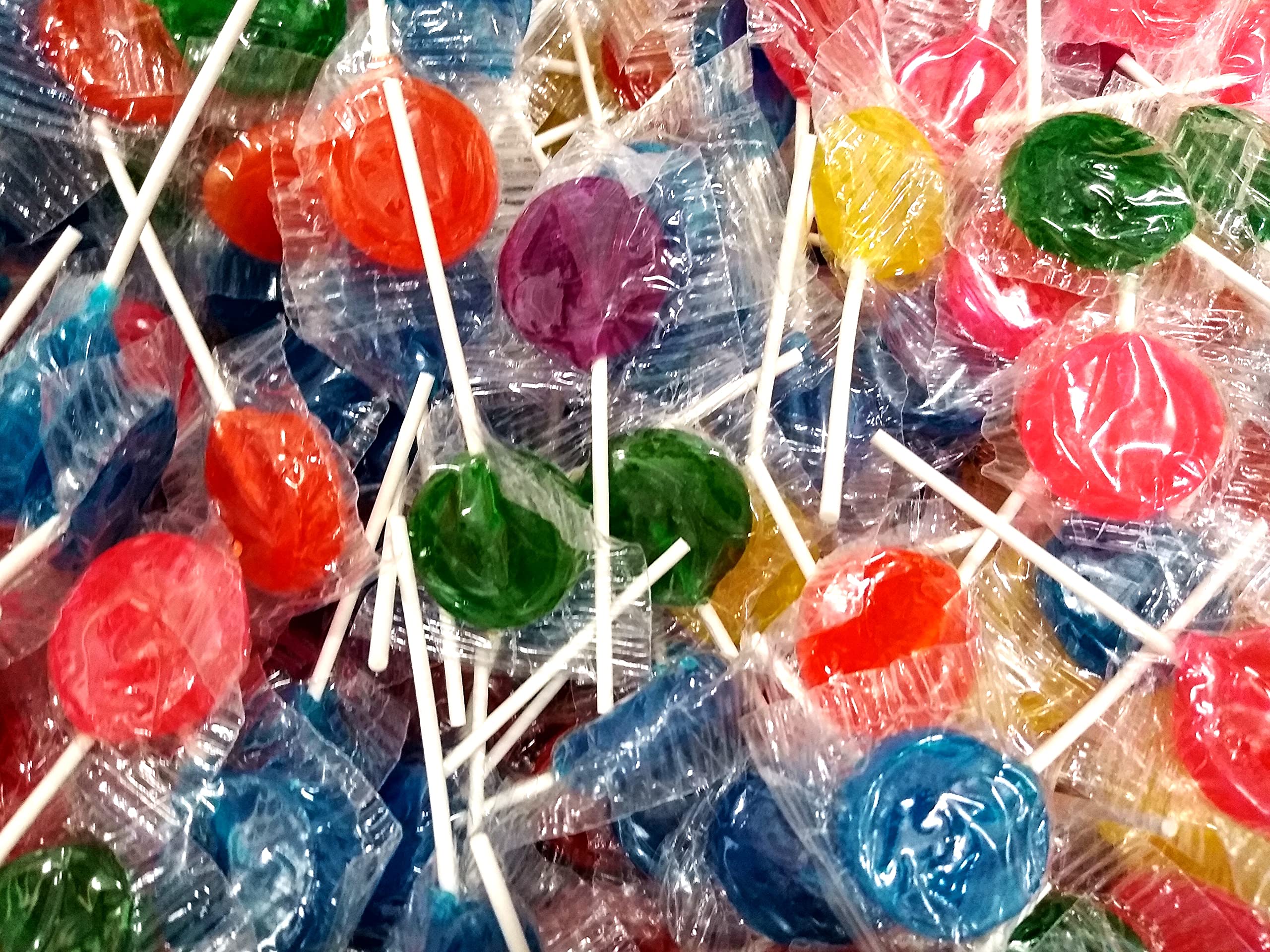 Assorted Fruit Beauty Pops - 2 lbs of Fresh Cherry Strawberry Lemon Lime Orange Grape Berry Root Beer Lollipops