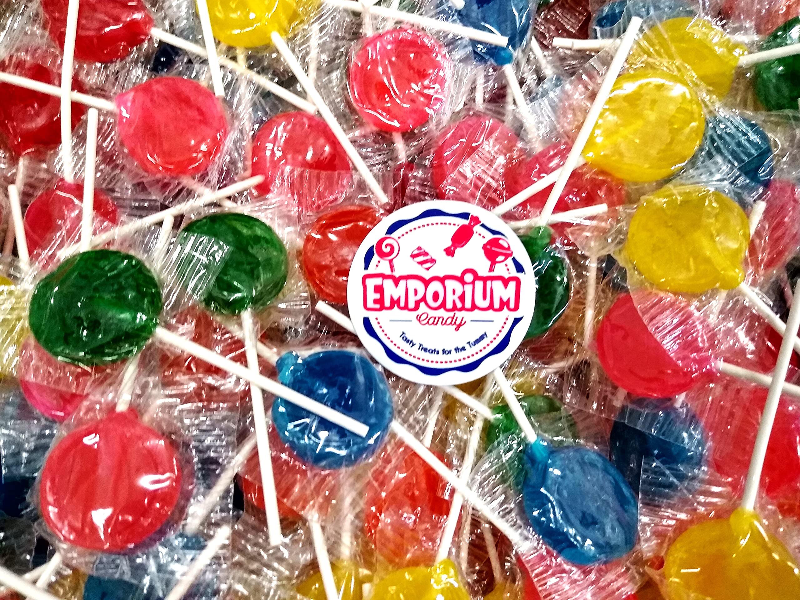 Assorted Fruit Beauty Pops - 2 lbs of Fresh Cherry Strawberry Lemon Lime Orange Grape Berry Root Beer Lollipops