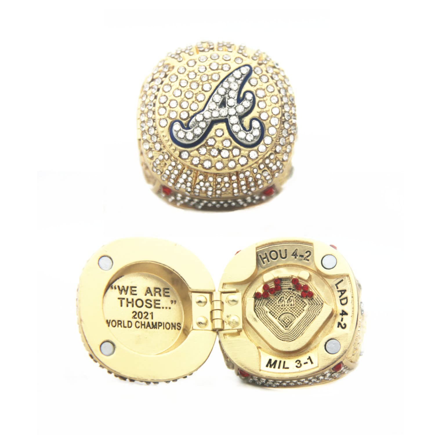 ATL 2021 Braves 13 ACUNA,JR Christmas gift Series Cubs World Replica Champions ring set Atlanta Championship Rings with Wooden box Gifts Women Mens kids Boys Fathers