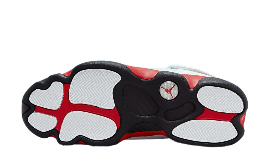 Jordan Mens 6 Rings 322992 126 Cherry - Size 9 White/Black-university Red