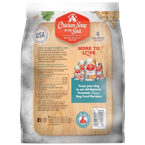 Chicken Soup For The Soul Crunchy Bites Dog Treats, Chicken, 32 Ounce Bag | Soy, Corn & Wheat Free, No Artificial Flavors or Preservatives