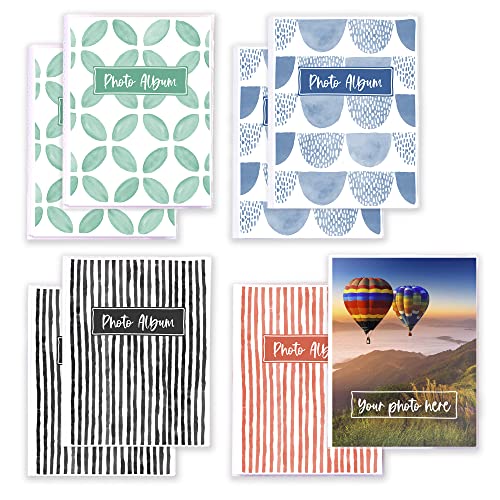 (Set Of 8) 4x6 Photo Albums - Small Photo Album 4x6 - Mini Photo Album - Photo Books for 4x6 Pictures - 4 x 6 Photo Album Book - Small Photo Albums for Pictures 4x6 - Photo Albums 4x6 Pictures