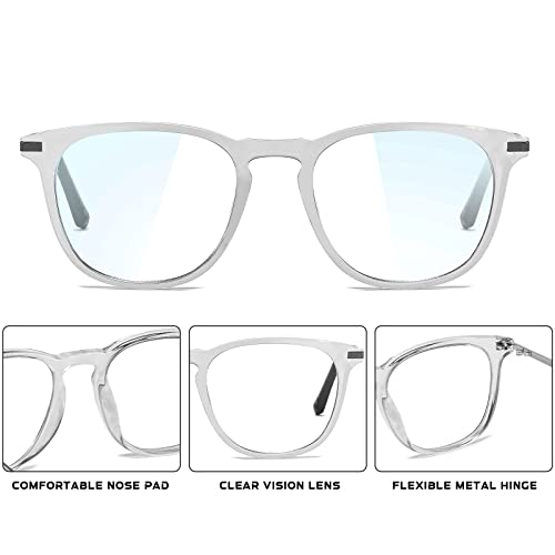 SummerLight Blue Light Blocking Glasses Lightweight Computer Glasses Gaming/Phones Eyeglases for Women Men, Non-prescription