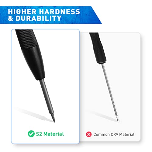 Small Screwdriver Set, VMAN 33Pcs Magnetic Precision Screwdriver with Flathead Phillips Screwdrivers Pentalobe Torx Star Screwdrivers Tweezers for Repairing Smartphone Laptop Eyeglass Watch