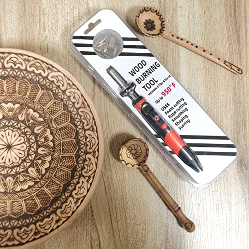 Wood Burning kit, Professional WoodBurning Pen Tool, DIY Creative Tools ,Wood Burner for Embossing/Carving/Pyrography,Suitable for Beginners,Adults