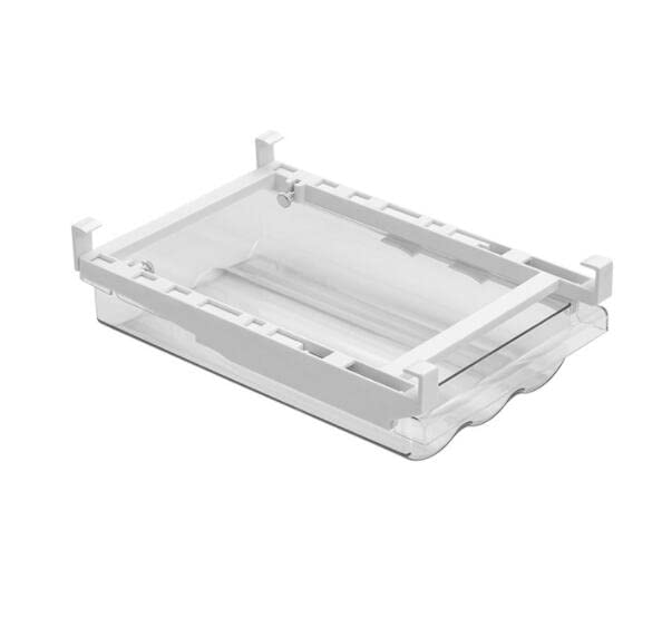 Allpdesky 2 Pack Refrigerator Organizer Bins with Handle, Pull-Out Fridge Drawer Organizer, Freely Pullable Refrigerator Storage Box with. Fridge Egg Drawers