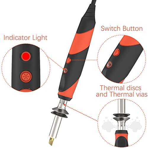 Wood Burning kit, Professional WoodBurning Pen Tool, DIY Creative Tools ,Wood Burner for Embossing/Carving/Pyrography,Suitable for Beginners,Adults