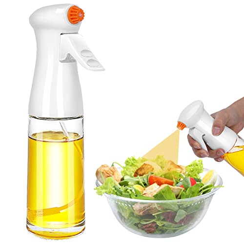 aKosco Oil Sprayer Bottle, 230ml Oil Sprayer for Cooking Olive Oil Sprayer Vegetable Oil Dispenser Oil Mister Portable Bottle Mini Kitchen Gadgets for Cooking, BBQ and Kitchen Baking