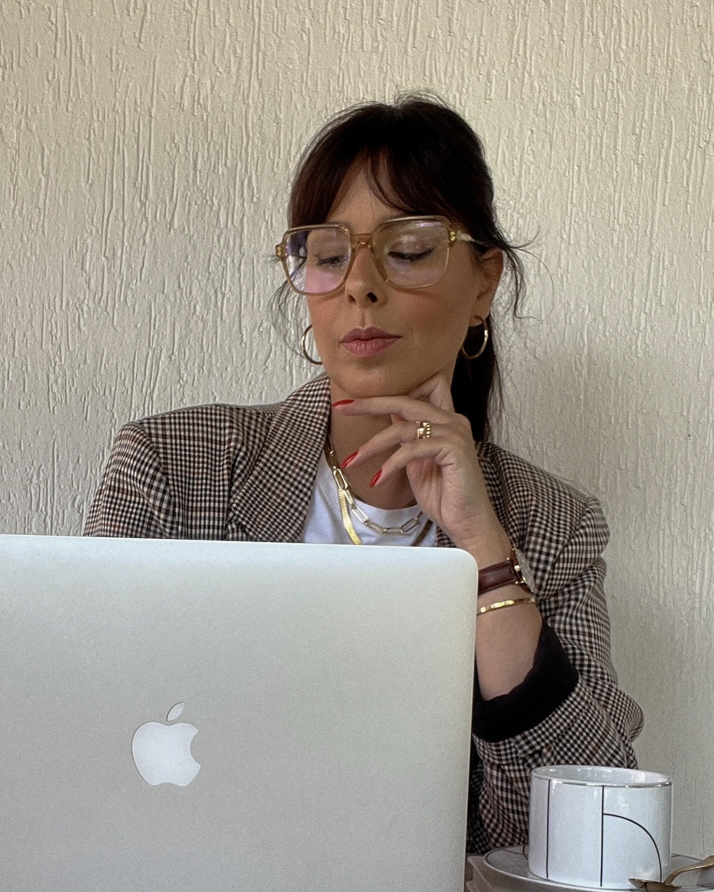 VISOONE Oversized Blue Light Blocking Glasses with Chic Square TR90 Frame and Metal Temple for Women Men REMY