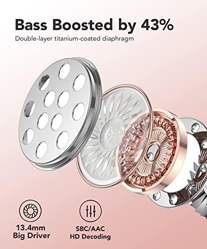 CASCHO Wireless Earbuds Bluetooth Headphones 60Hrs Playtime HD Stereo Audio Digital LED Display Over-Ear Earphones with Earhook Waterproof Headset with Mic for Sport Running Workout