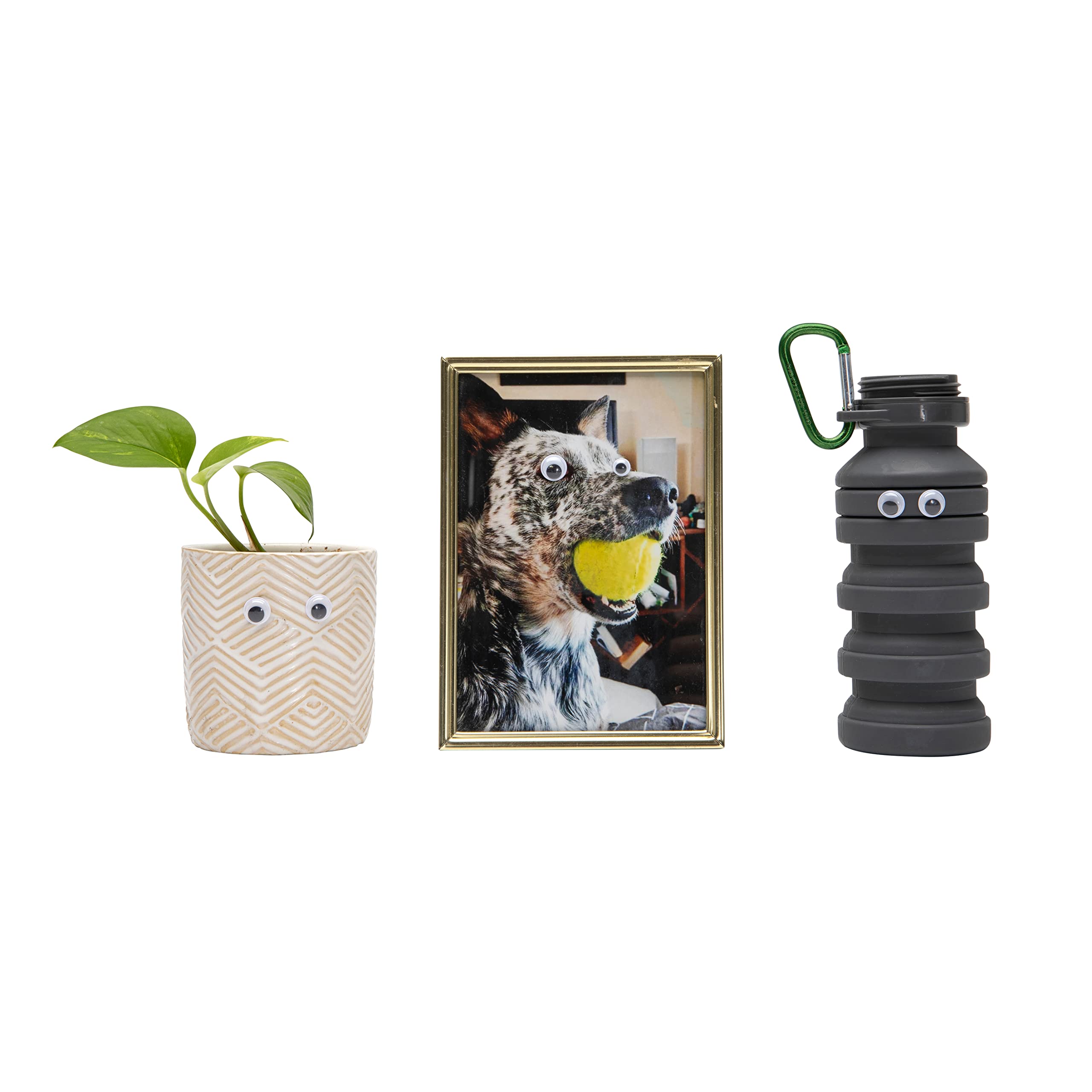 Stellar Factory Googly Eyes: Emergency Use Adhesive Eyeballs in Giftable Steel Tin - 150 pcs, 3 Sizes